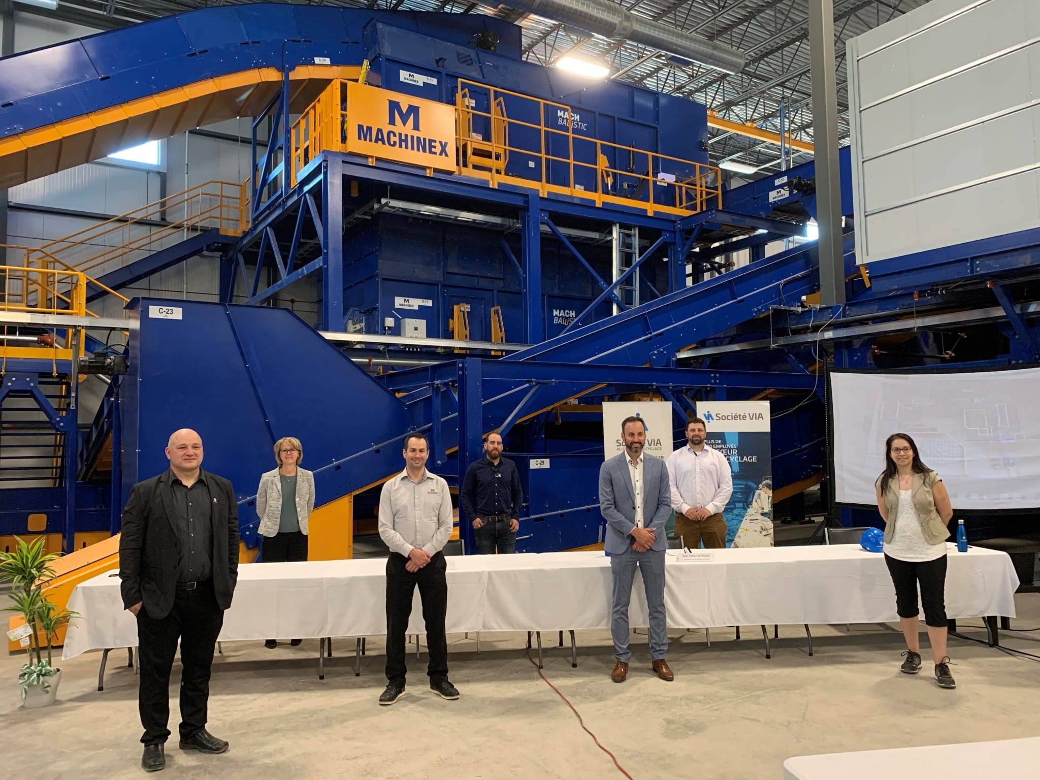 MACHINEX SE JOINT À SOCIÉTÉ VIA POUR INAUGURER LE NOUVEAU CENTRE DE TRI ...