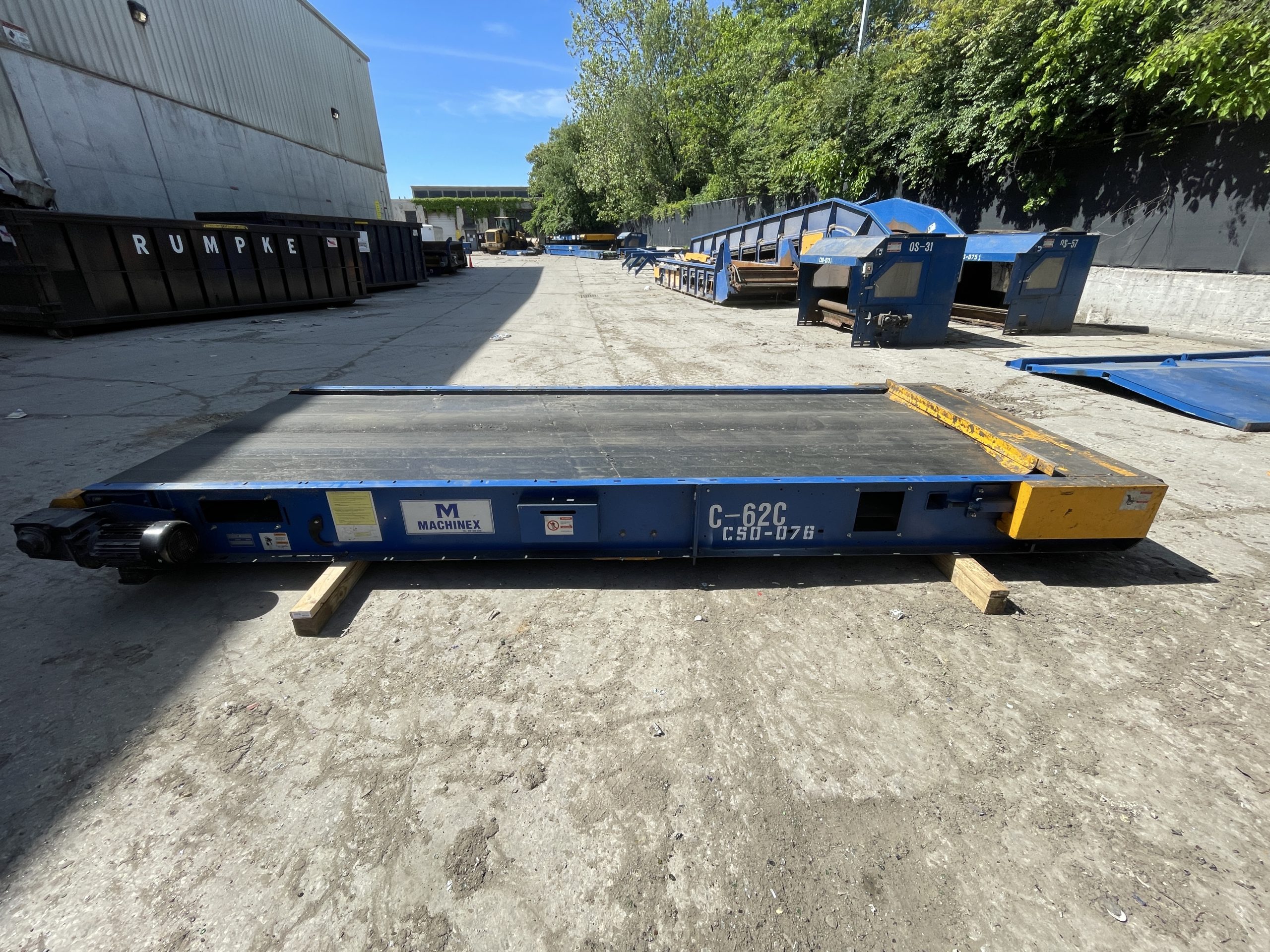 Conveyor 1600mm W x - L, speed 60 ft/min, 314 RPM, 5 HP (C-62C) - Machinex